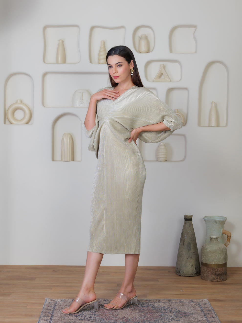 Buy Radiance Metallic Dress Online