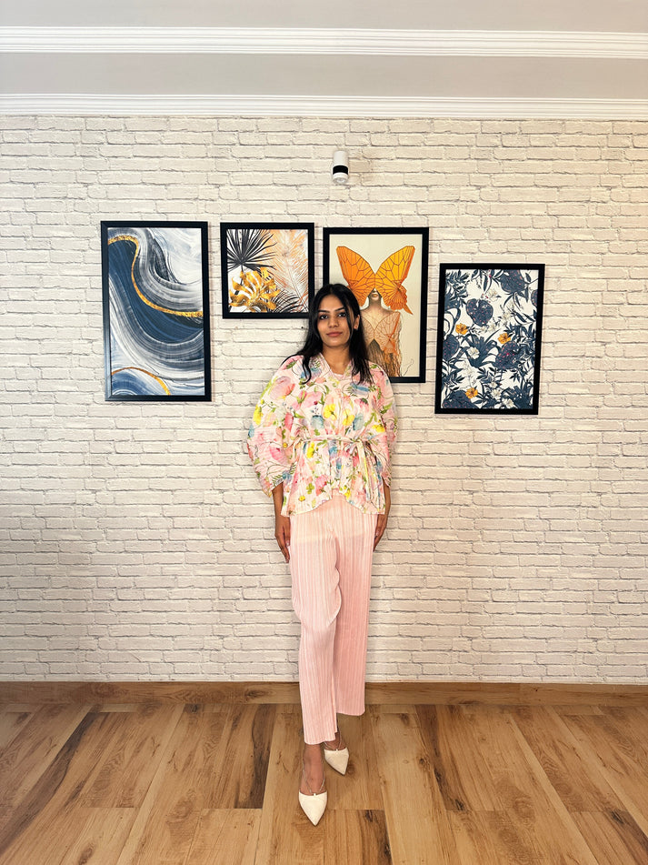 Buy Adya Co-ord Set for women | Pink And Sky Blue